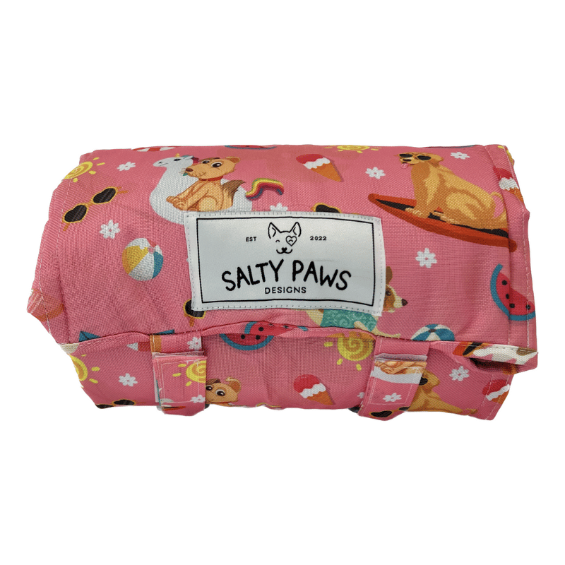 Dog Settle Mats for Training and Travel - Summer Days – Salty Paws Design